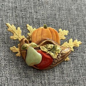Kenneth Cole | Jewelry | Vintage Kc Kenneth Cole Brooch Fall Pumpkin ...